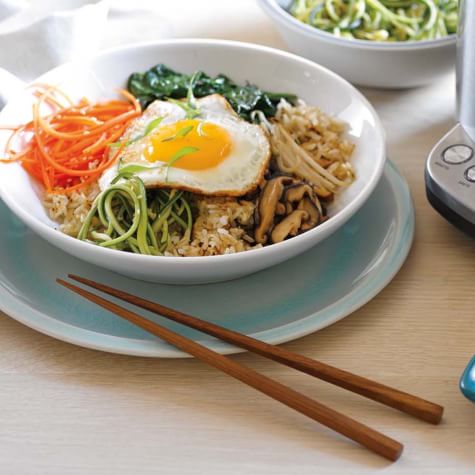 Vegetarian Bibimbap with Crispy Brown Rice | Williams Sonoma