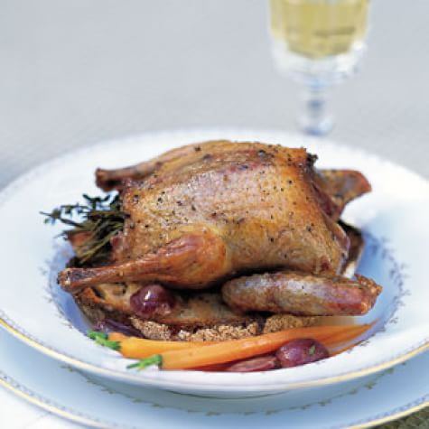 Squab with Grapes and Brandy | Williams Sonoma