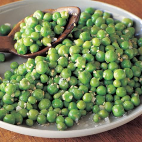 Sautéed English Peas with Garlic and Sesame | Williams Sonoma