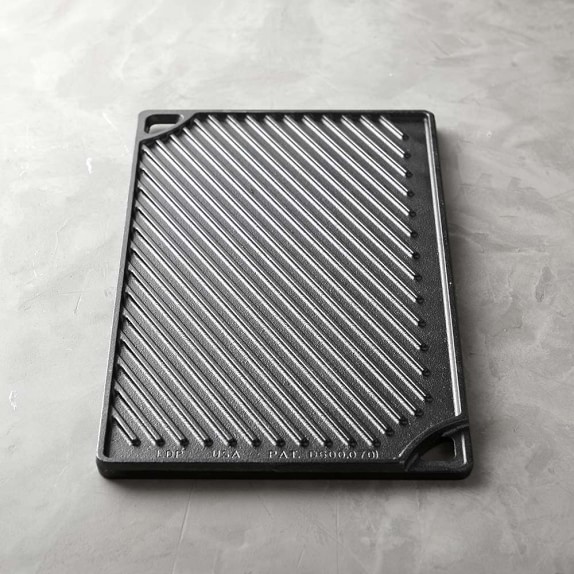 Lodge Cast-Iron Reversible Grill & Griddle Pan | Williams Sonoma