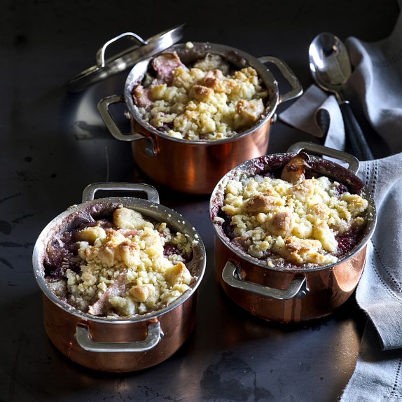 Williams Sonoma Mini Copper Cocottes, Set of 4 | Williams Sonoma