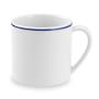Apilco Tradition Blue-Banded Porcelain Mugs | Williams Sonoma