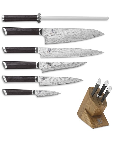 Shun Fuji 7-Piece Knife Block Set | Williams Sonoma
