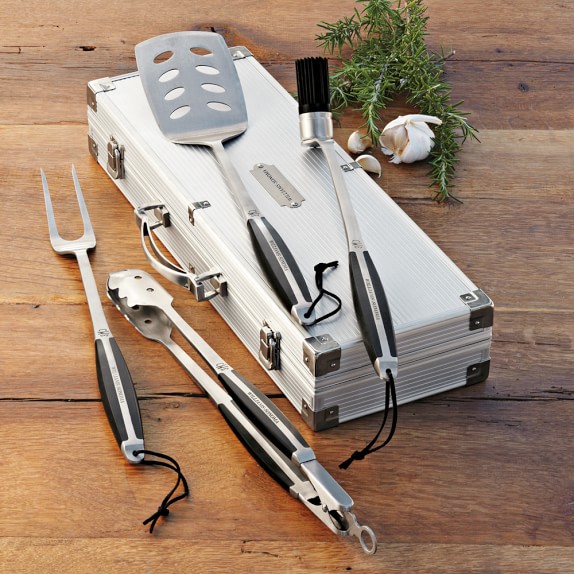 Monogrammed Williams Sonoma BBQ Tools Set | Williams Sonoma