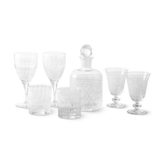 Regency Frosted Glassware Collection Williams Sonoma