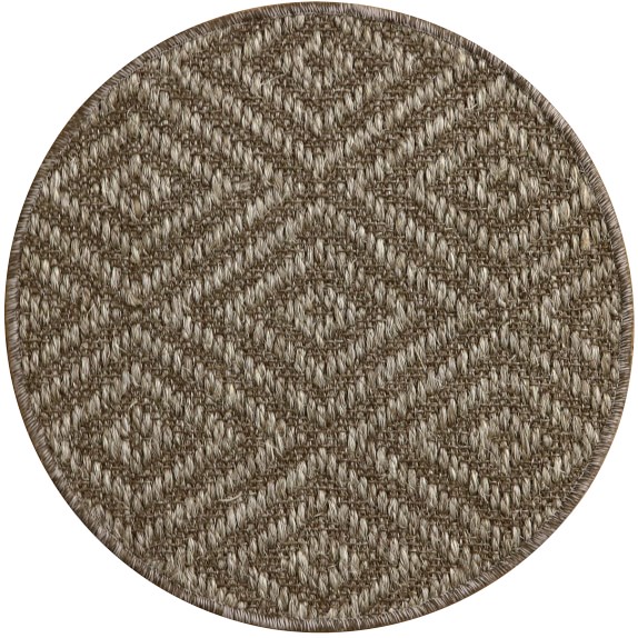 Diamante Sisal Round Rug, Gun Metal | Williams Sonoma