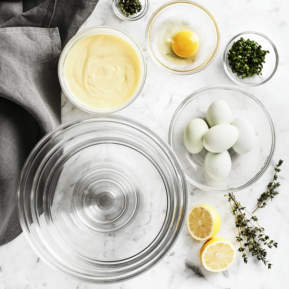 10 Piece Glass Mixing Bowl Set Williams Sonoma
