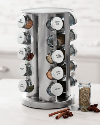 Brushed Stainless-Steel Spice Rack | Williams Sonoma