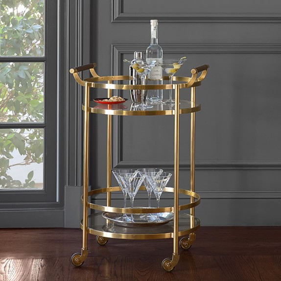 Truman Round Bar Cart | Williams Sonoma