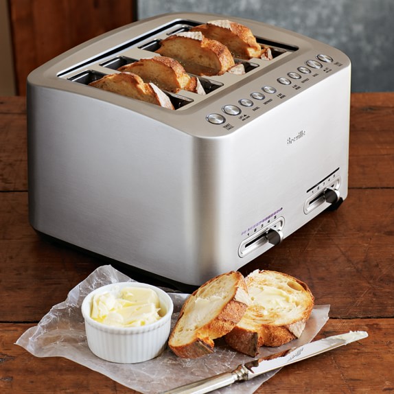 Breville Die-Cast 4-Slice Smart Toaster | Williams Sonoma