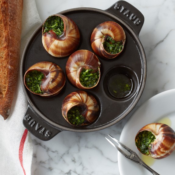 Staub Cast-Iron Escargot Dish with 6 Holes | Williams Sonoma
