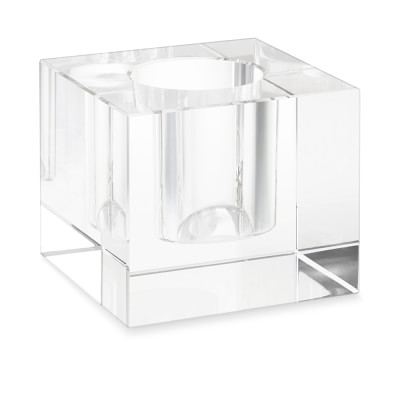 Crystal Block Vase, Square | Williams Sonoma