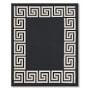 Greek Key Border Indoor/Outdoor Rug, Black | Williams Sonoma