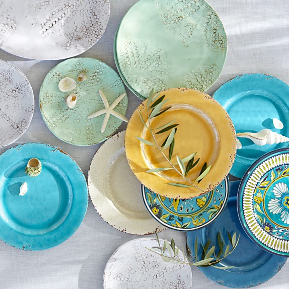Rustic Outdoor Melamine Dinner Plates | Williams Sonoma