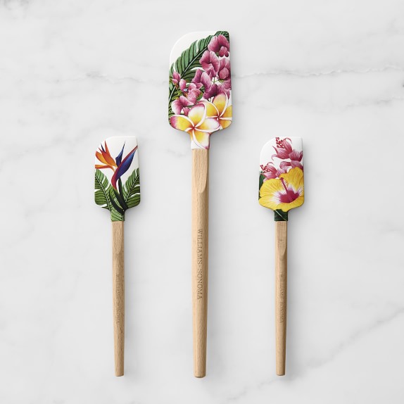 Hawaiian Flower Silicone Spatulas | Williams Sonoma
