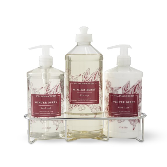 Williams Sonoma Winter Berry Hand Soap & Lotion, Classic 4-Piece Set ...