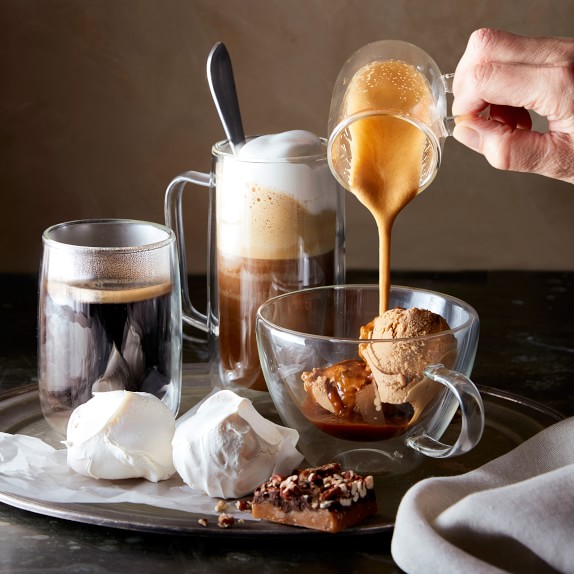 Double-Wall Glass Tall Coffee Mugs | Williams Sonoma