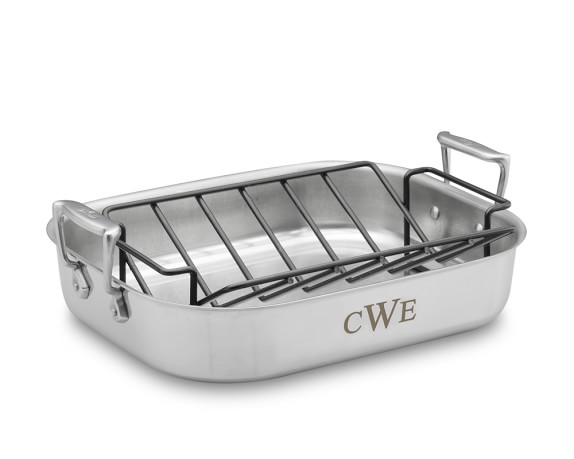 All-Clad Stainless-Steel Roasting Pans with Rack | Williams Sonoma